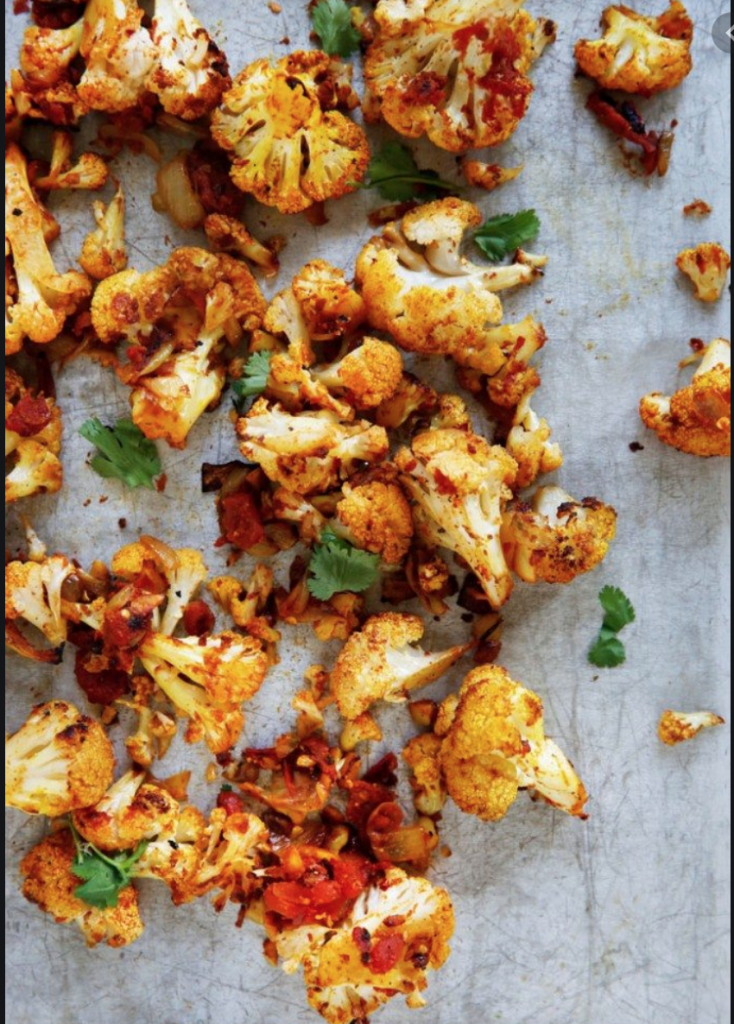 Spicy Roasted Cauliflower | Nourished by Alyssa B